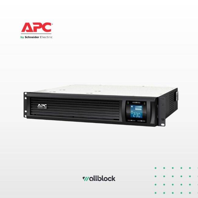 APC Smart-UPS C 1000VA LCD RM 2U 230V with SmartConnect - Wallblock Technology